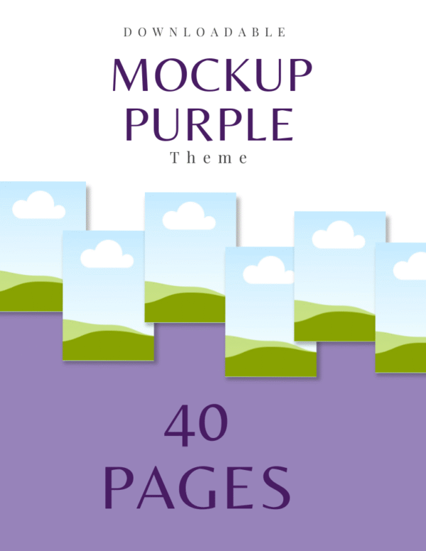 40 Purple Mockup Templates - Vuatro™